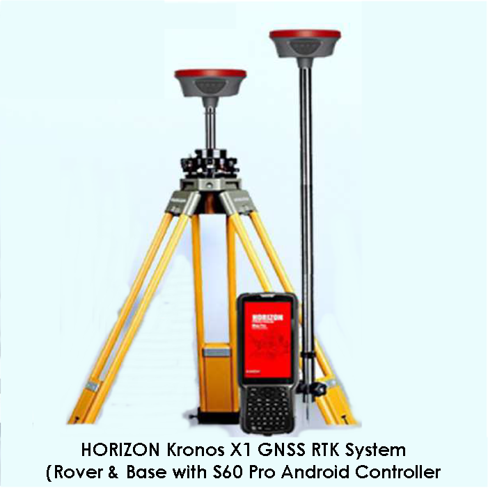 HORIZON Kronos X1 GNSS RTK System (Rover & Base with S60 Pro Android ...